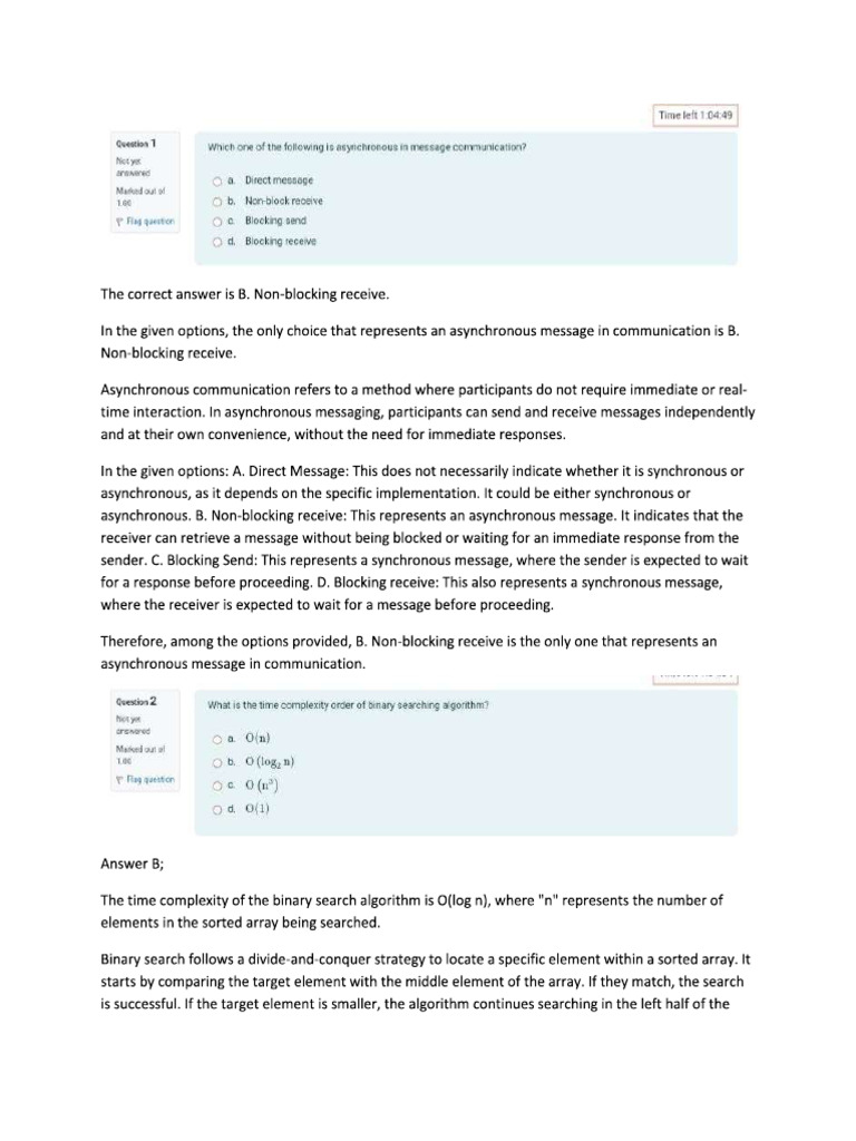 CS Exit Exam Model | PDF