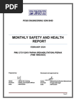 Hse Monthly Report | PDF | Occupational Safety And Health | Safety