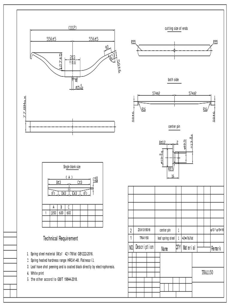 Leaf Spring Steel Specifications | PDF
