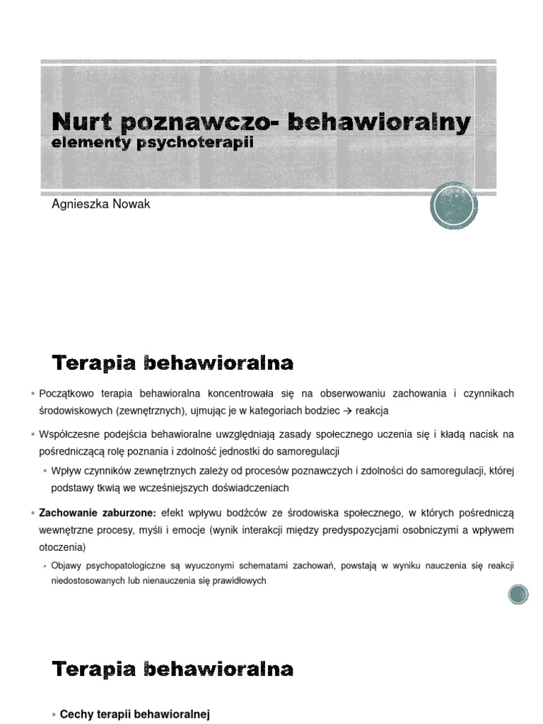 Elementy Psychoterapii 3 | PDF