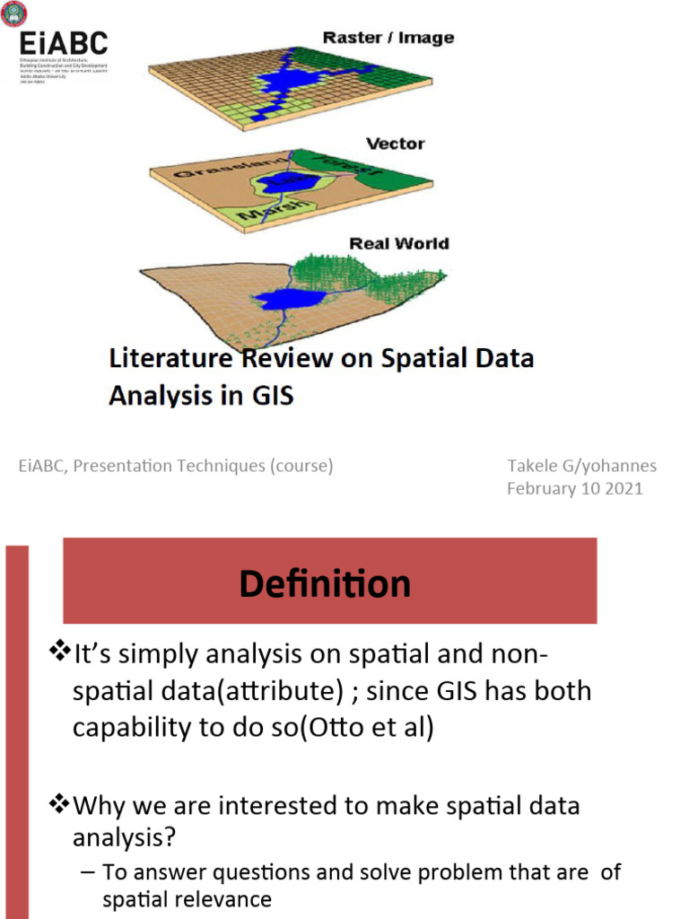 Literature Review On Spatial Data Analysis in GIS | PDF | Spatial Analysis | Geographic ...