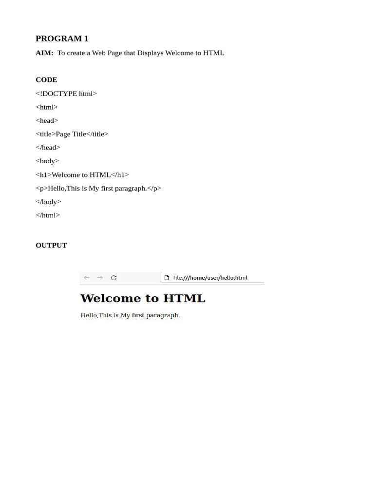 HTML Basics: Structure, Styles, and Forms | PDF | Hyperlink | Html Element