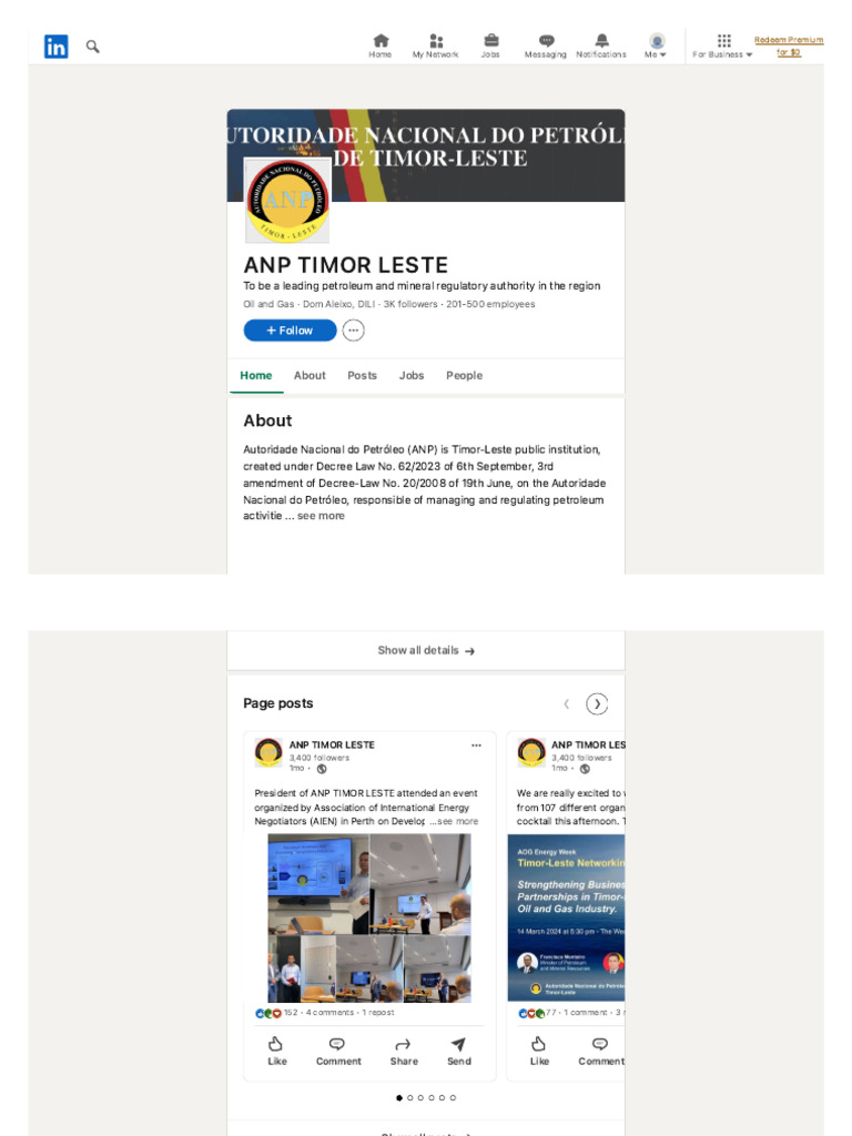 ANP Timor-Leste Overview and Updates | PDF | Linked In | East Timor