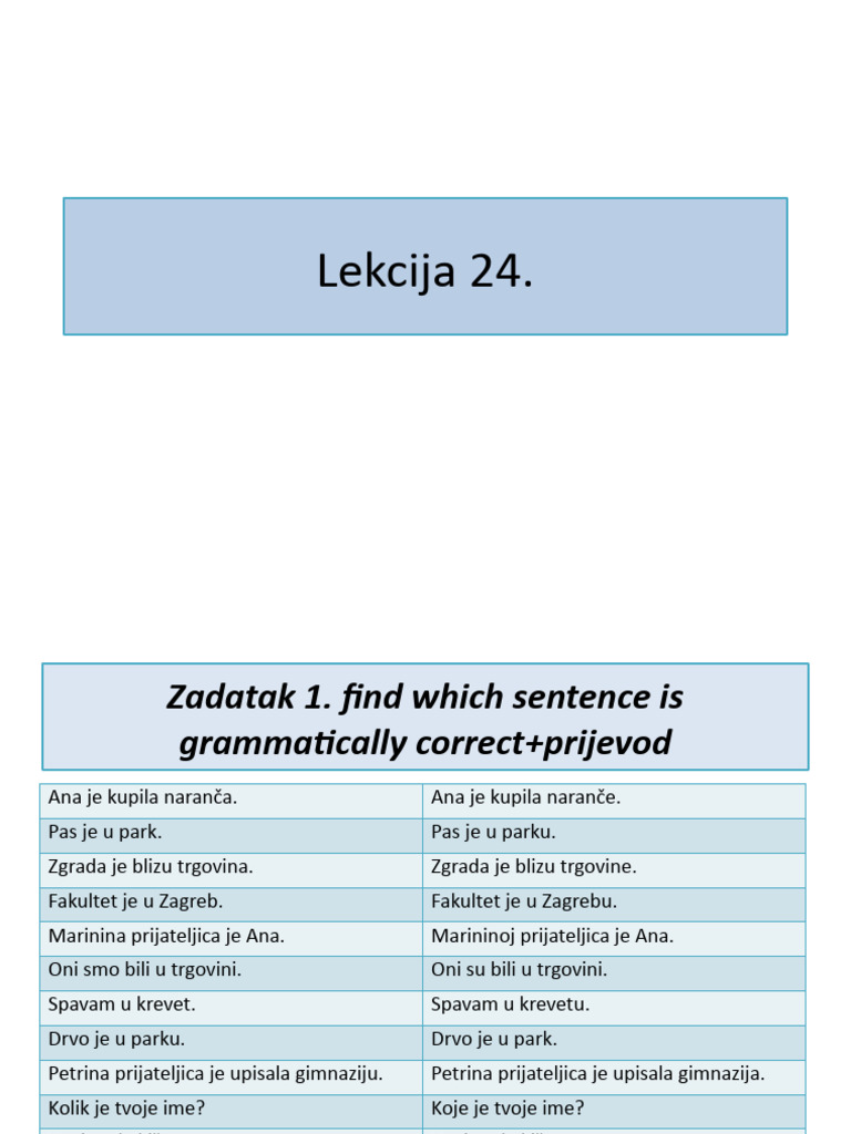 Lekcija 24 | PDF