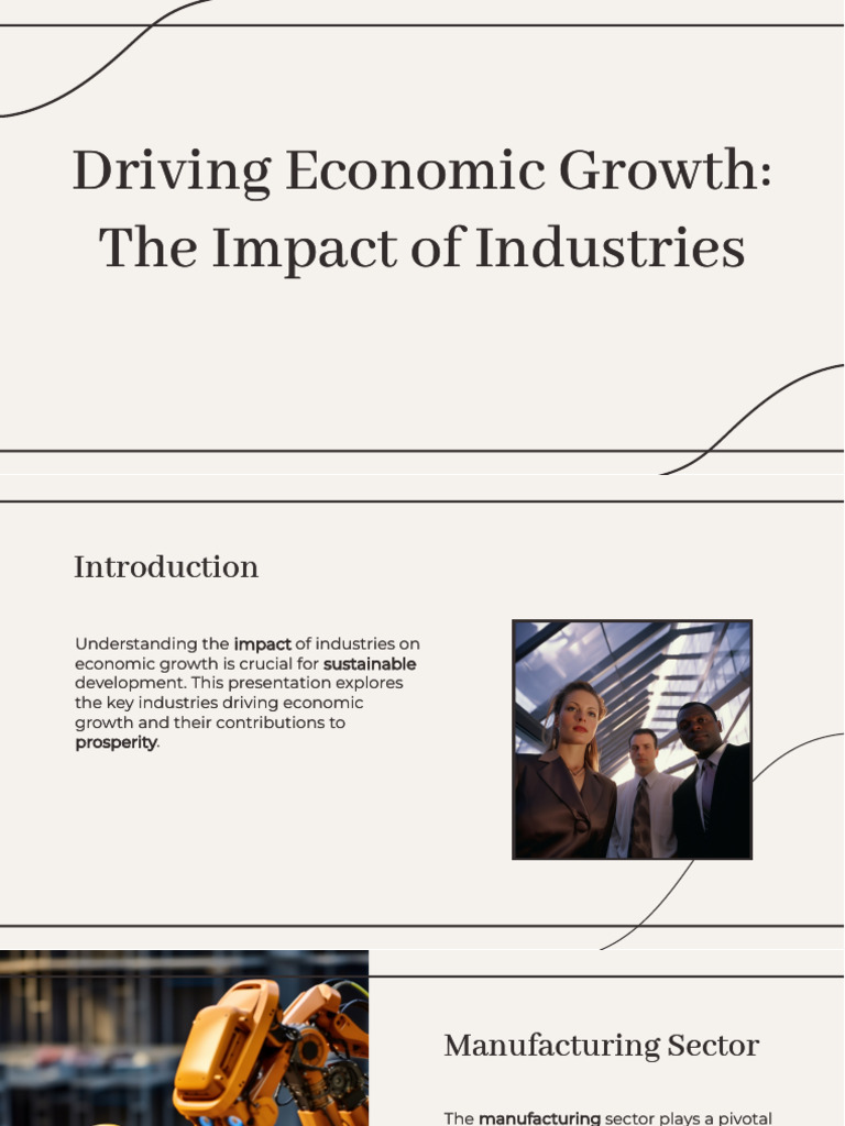 Key Industries Driving Economic Growth | PDF