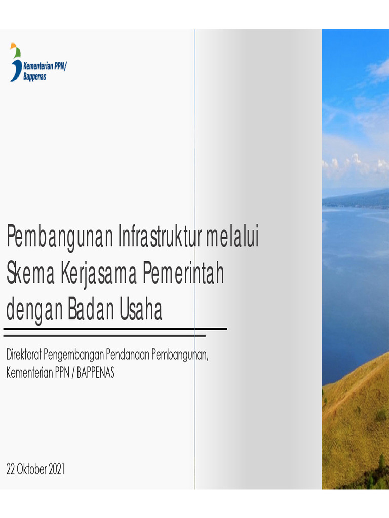 Pembangunan Infrastruktur Melalui Skema KPBU | PDF Pembangunan Infrastruktur Melalui Skema KPBU | PDF