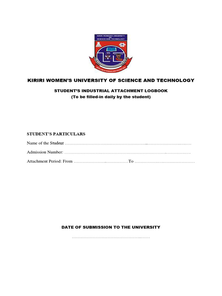 Student Industrial Attachment Logbook | PDF