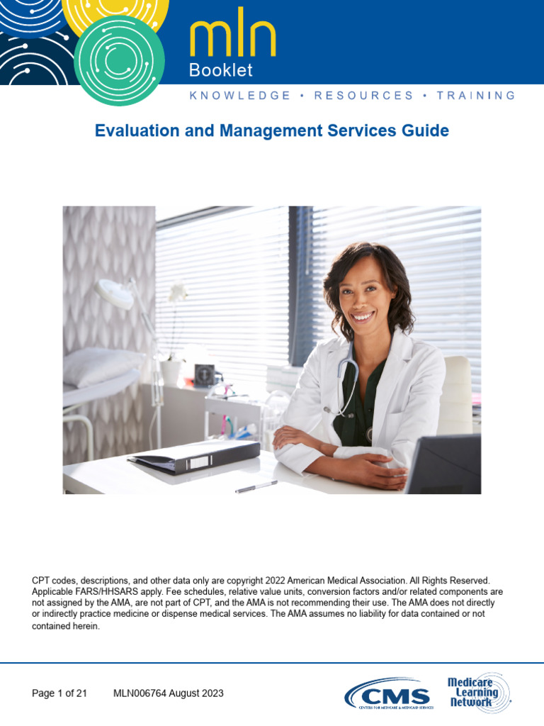 08.28.2023 MLN906764 E M Services Guide 2023 08 508 | PDF | Patient ...