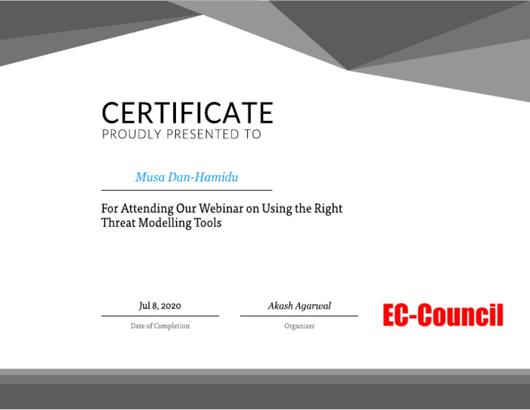 MDH EC Council Cert | PDF