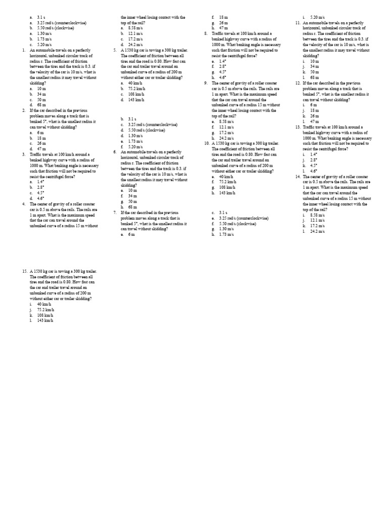 Problem Set 4 | PDF | Mechanics | Classical Mechanics