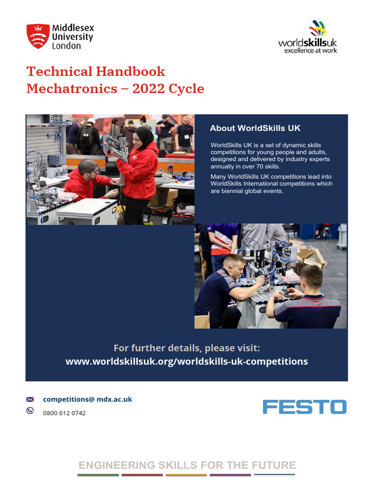 Mechatronics Technical Handbook WSUK 2022 | PDF | Programmable Logic Controller | Mechatronics