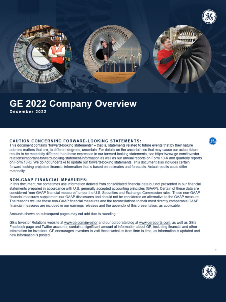 Ge Company Overview | PDF | General Electric | Sustainability