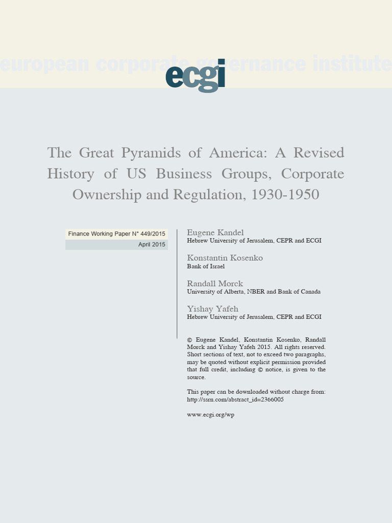 The Great Pyramids of America | PDF | Takeover | Taxes