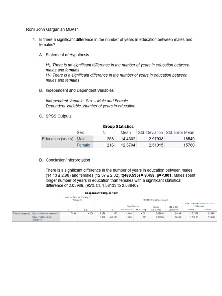 Learning Task 1 in Statistics | PDF | Statistics | Statistical Theory