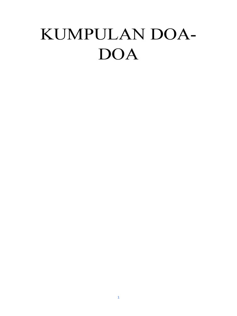Kumpulan Doa | PDF