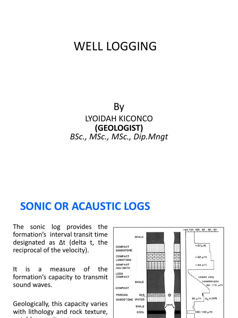 Well Logging Notes - Sonic Logs | PDF | Porosity | Waves