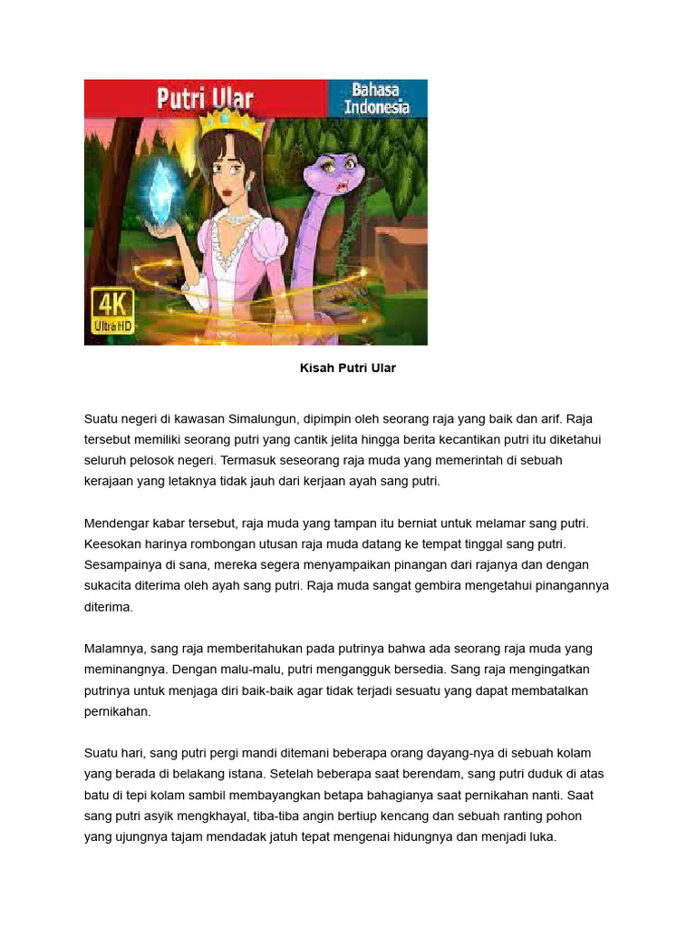 Kisah Putri Ular | PDF