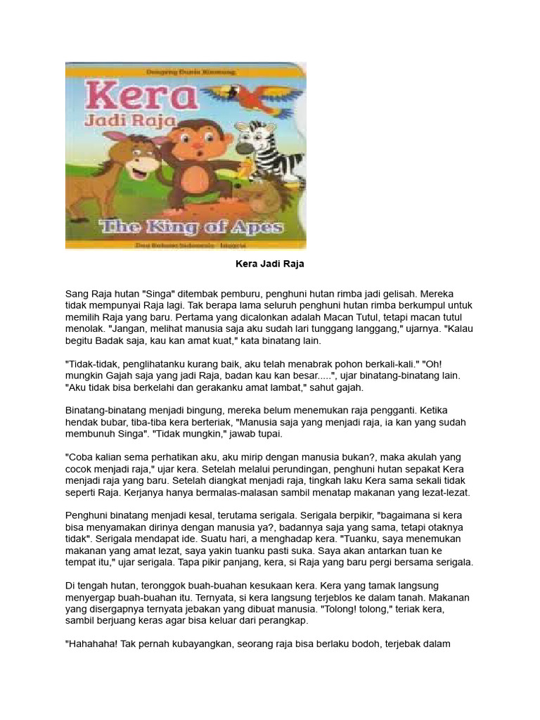 Kera Jadi Raja | PDF | Monkey | Zoology