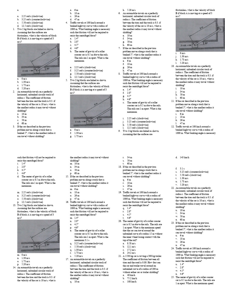 Problem Set 14 | PDF | Force | Physical Quantities