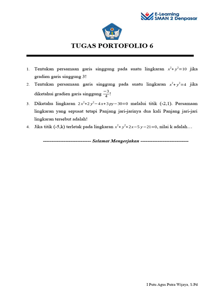 Tugas Portofolio 6 | PDF