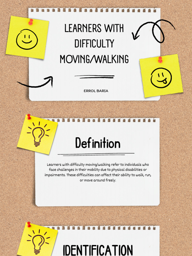 Learners With Difficulty Movingwalking - 20231217 - 094703 - 0000 | PDF | Learning | Disability