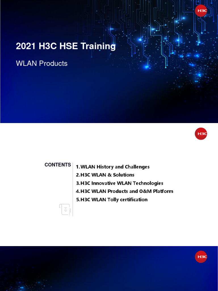 H3C WLAN Products and Solutions Overview | PDF | Computer Network | Wi Fi