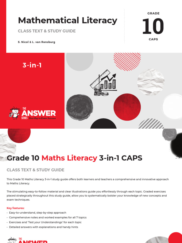 Gr 10 Maths Lit 3 In 1 Extracts Pdf Sampling Statistics Survey