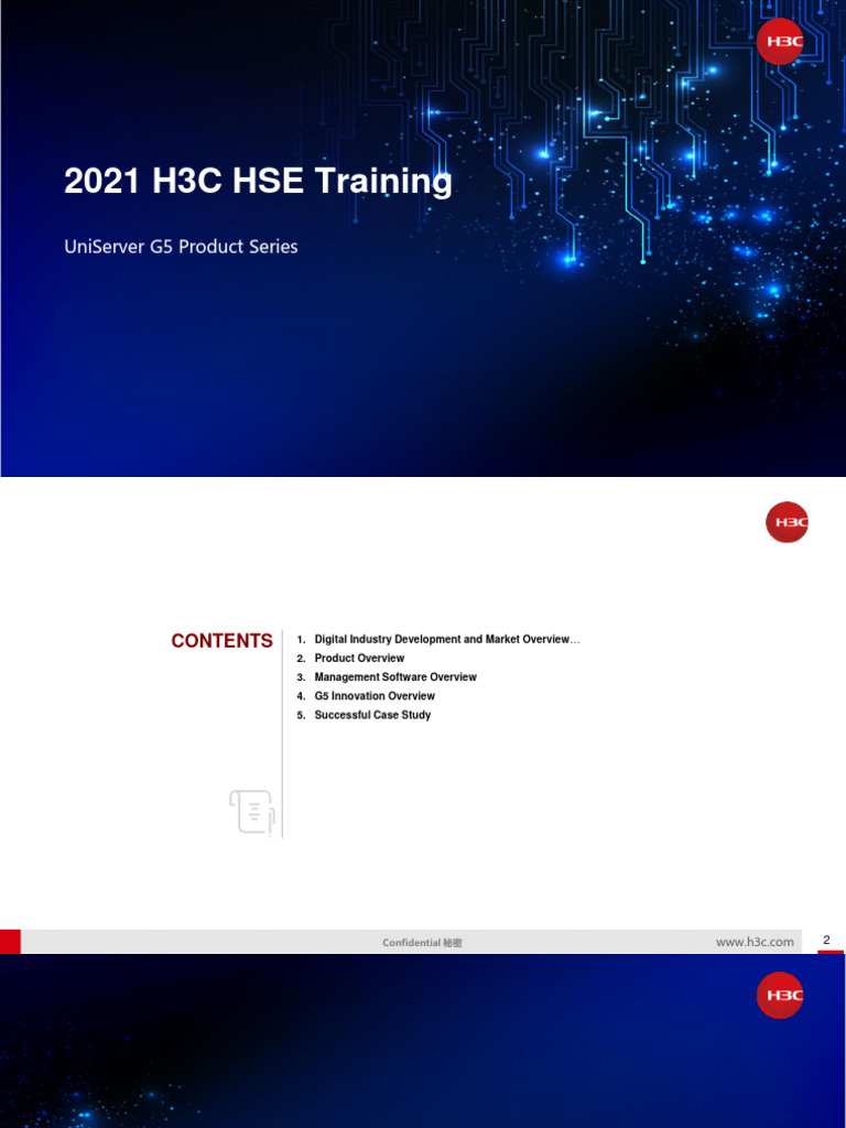 【HSE】2021 HSE Training - Product Professional - H3C Server | PDF ...