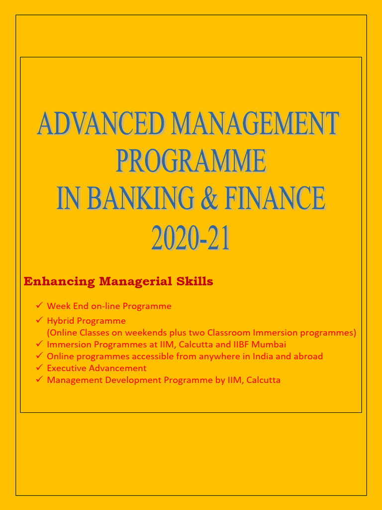 AMP IX Batch Brochure 18062020 | PDF | Valuation (Finance) | Mergers ...