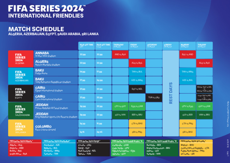 Fser2024 Match Schedule v3 20032024 Def | PDF