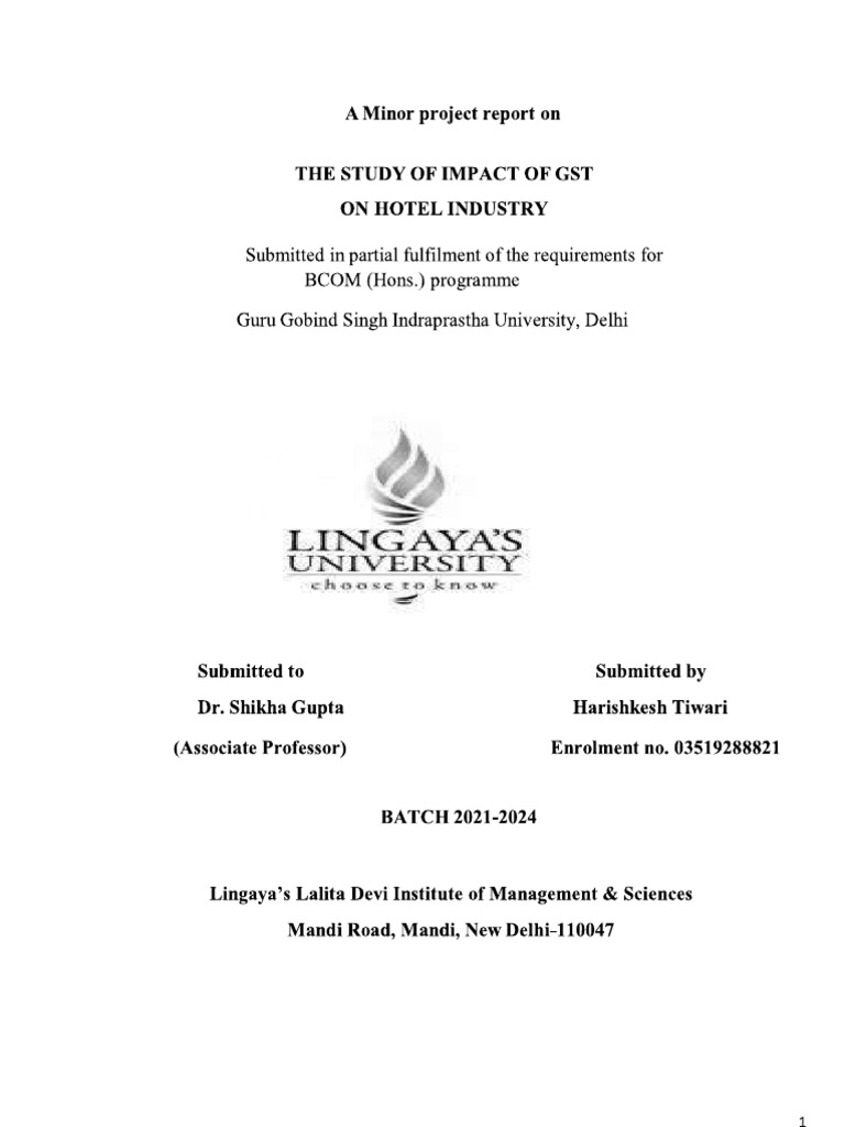 INTRODUCTION OF gst | PDF