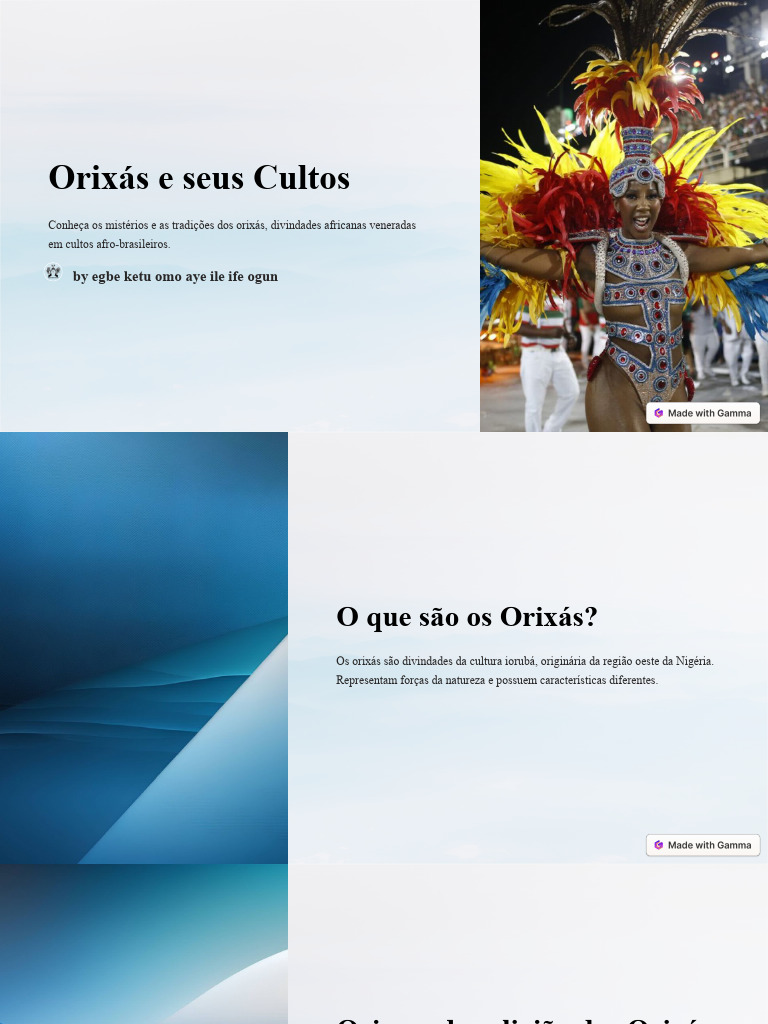 Orixas e Seus Cultos | PDF