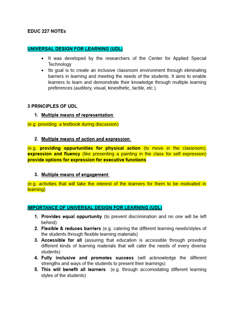 Educ 227 Notes | Download Free PDF | Learning | Human Communication