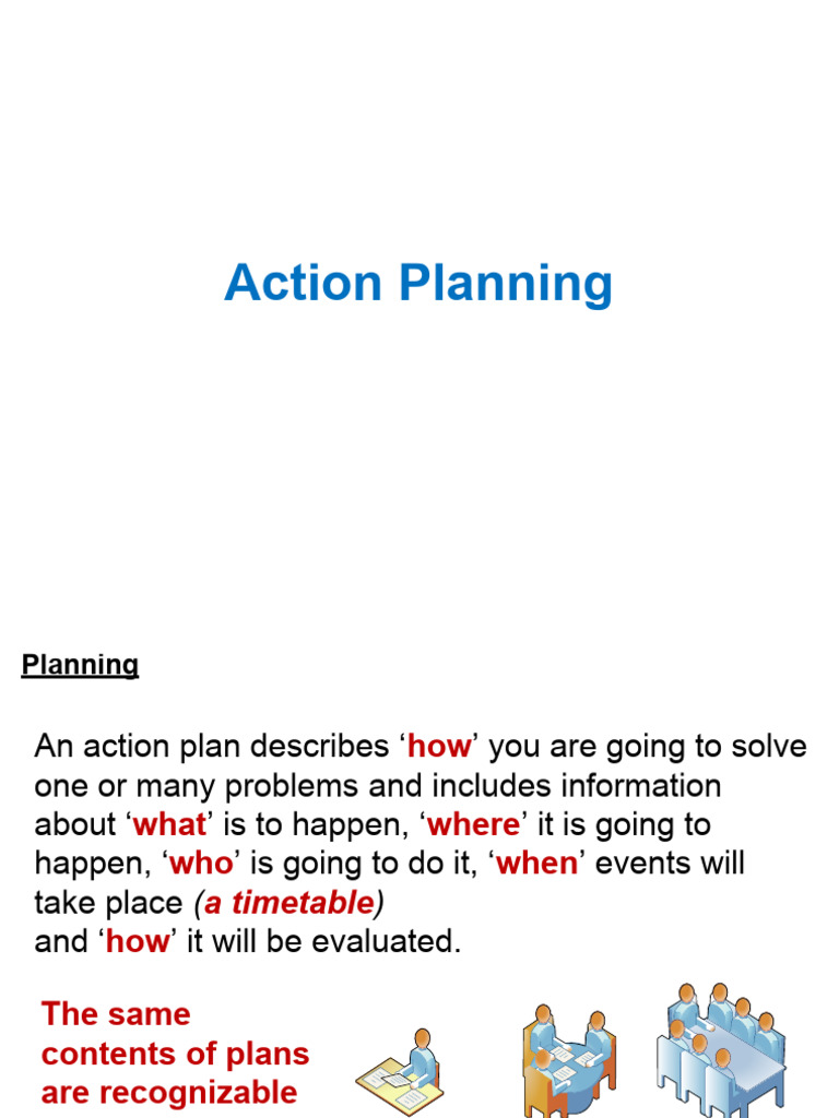 Action Planning: Steps for Success | PDF | Goal | Business