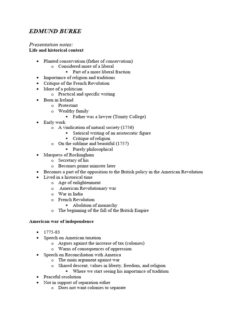 Edmund Burke | PDF | Liberalism | Edmund Burke