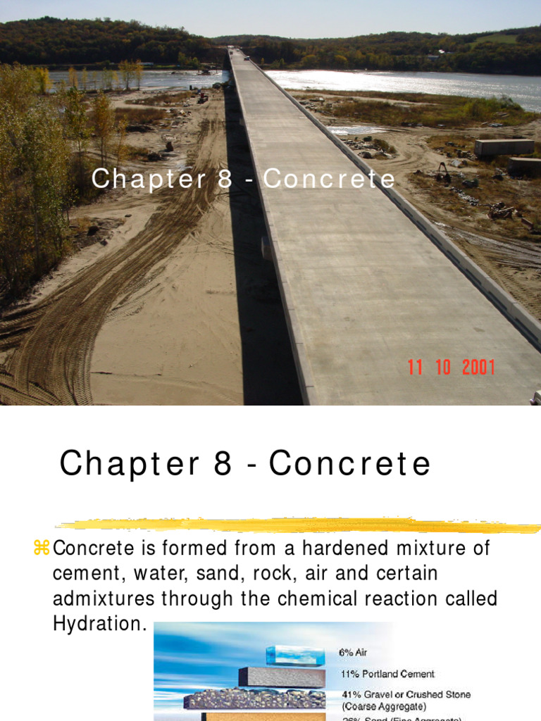 Chapter 8 Concrete | PDF | Concrete | Civil Engineering