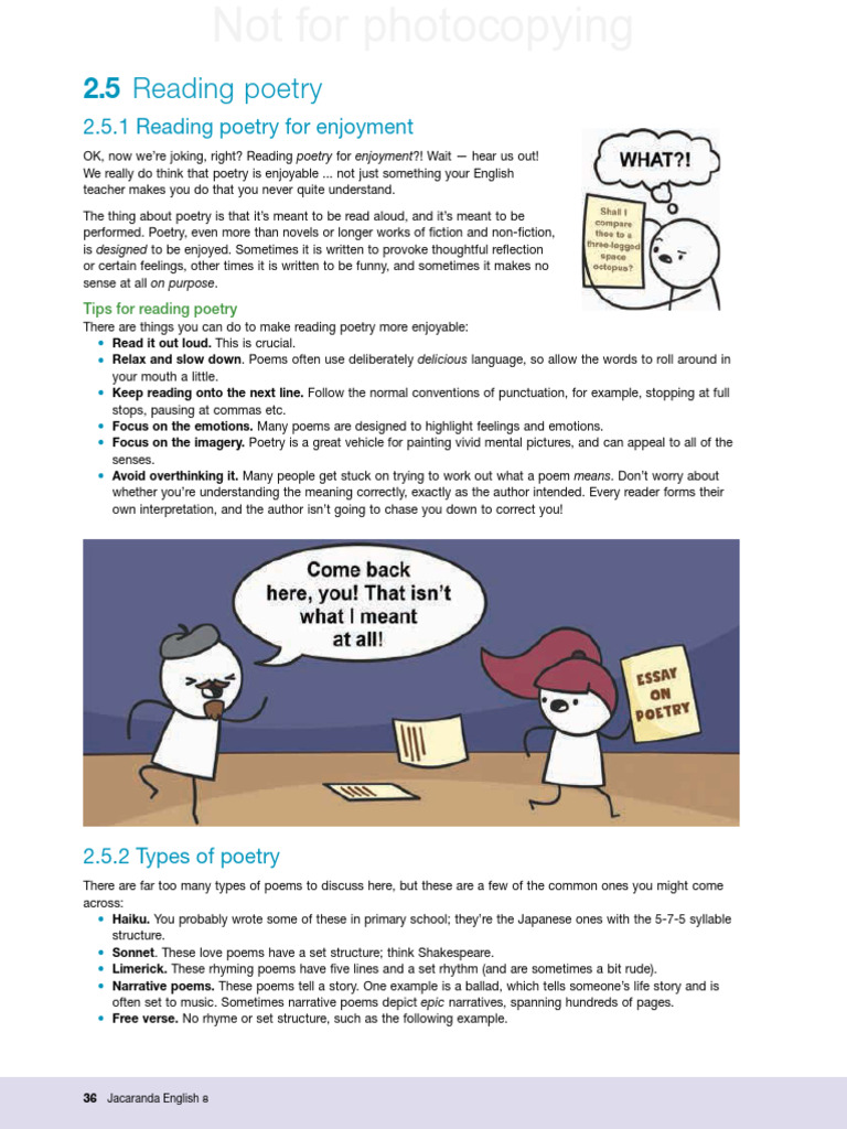 Types of Poetry | PDF | Poetry