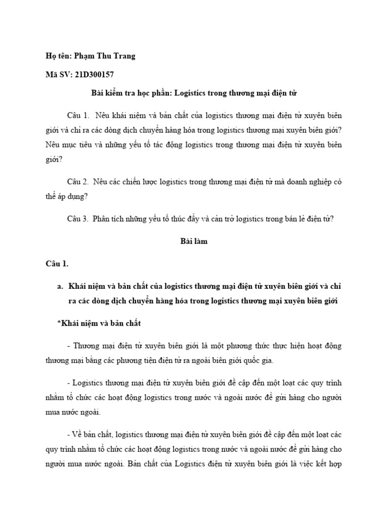 Bài Ktra Elog | PDF