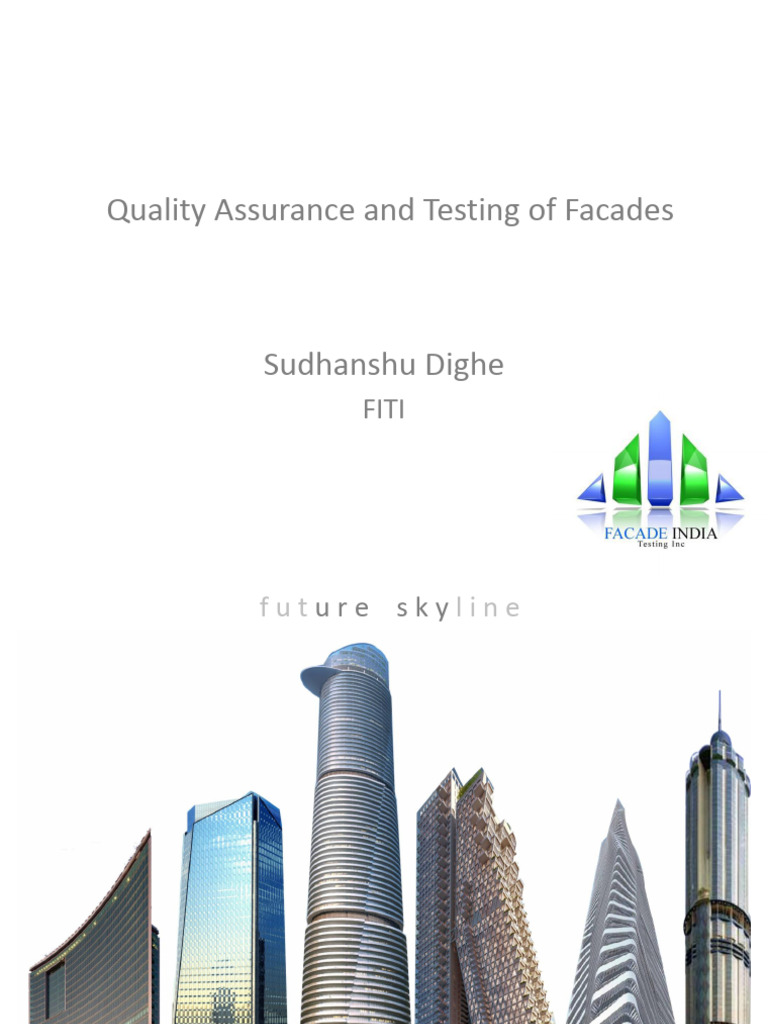 Quality Assurance And Testing Of Facades Pdf Pascal Unit