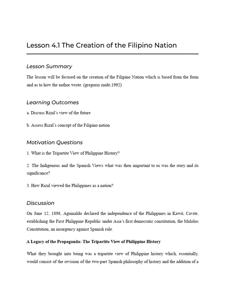 Lesson 4.1 Life & Works of Rizal | PDF | Philippines | Liberal Arts Education