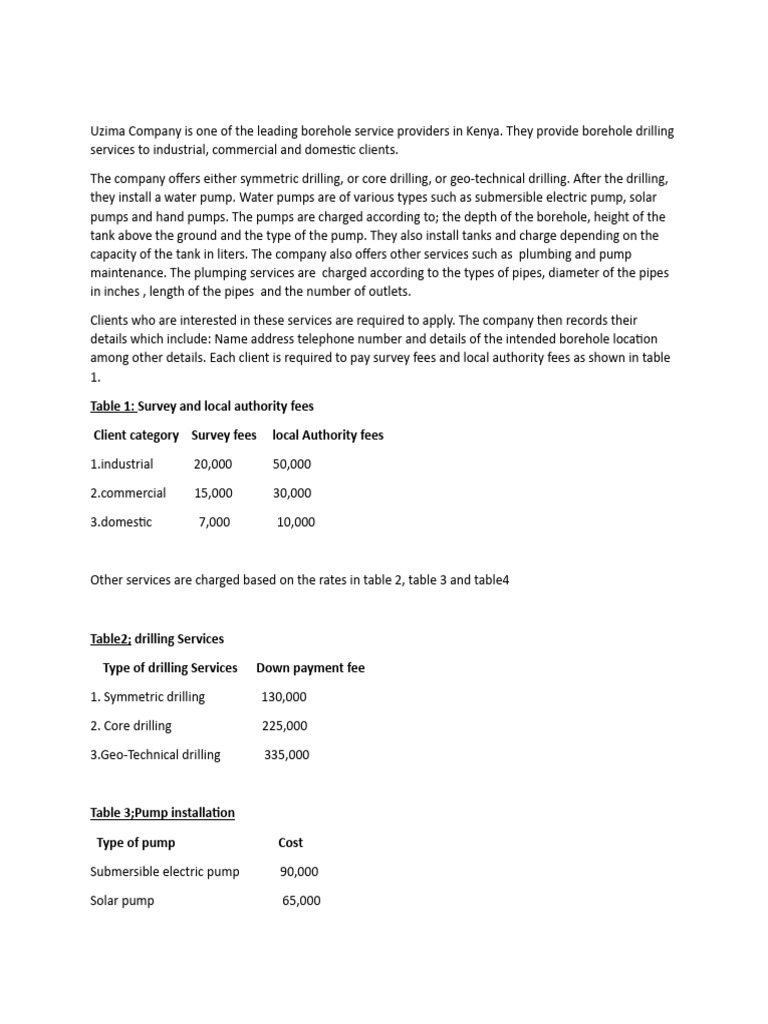 Uzima Company | PDF | Visual Basic For Applications | Computing