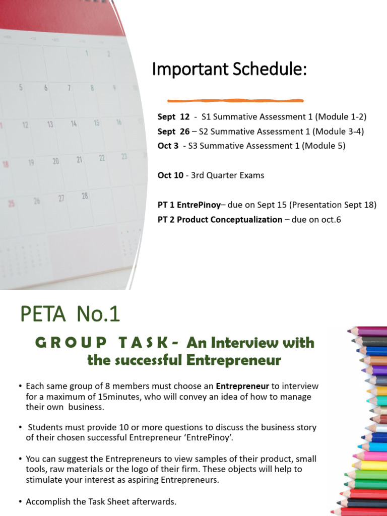 Performance Task 1 ENTREPINOY | PDF | Entrepreneurship | Rubric (Academic)