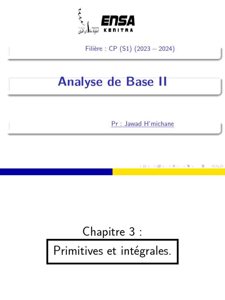 Primitives et intégrales en analyse II | PDF | Le volume | Intégral