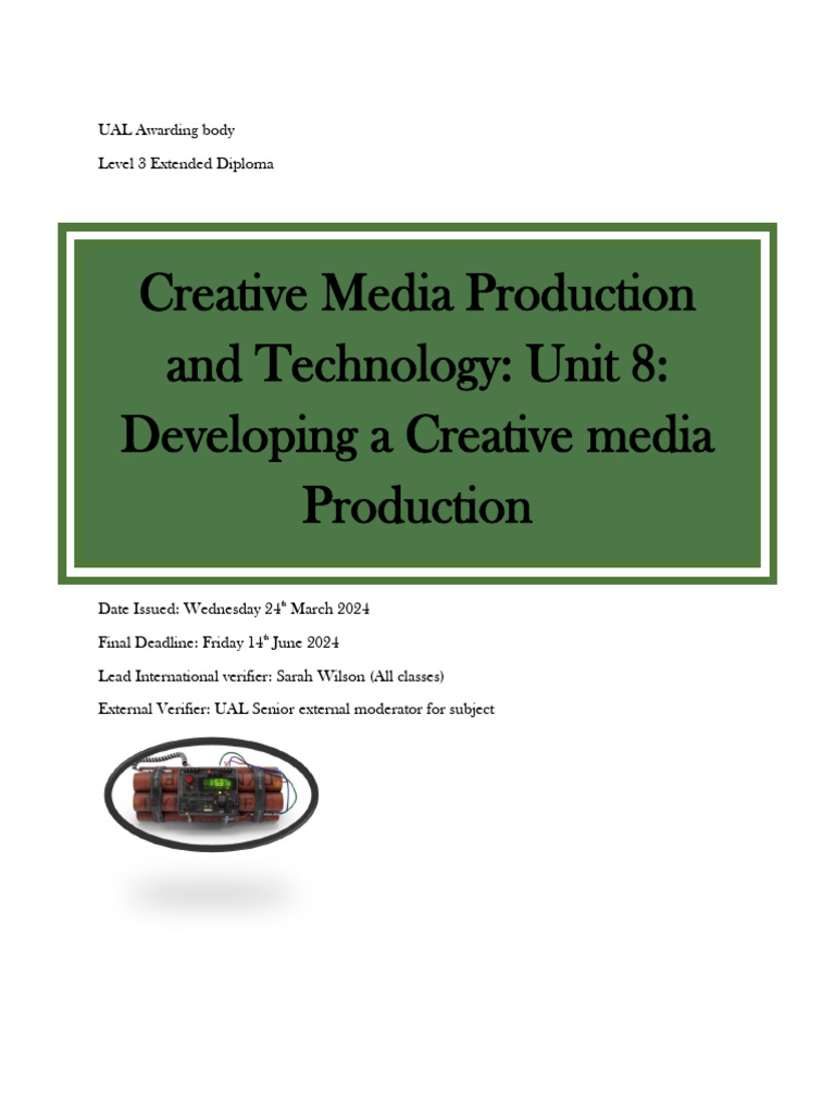 Creative Media Production Brief-2 | PDF