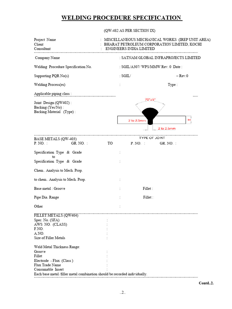 F5-Welding Procedure Specification | PDF | Welding | Construction