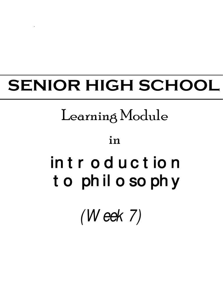 Lesson 07 Introduction To Philosophy 1 | Download Free PDF ... Lesson 07 Introduction To Philosophy 1 | Download Free PDF ...