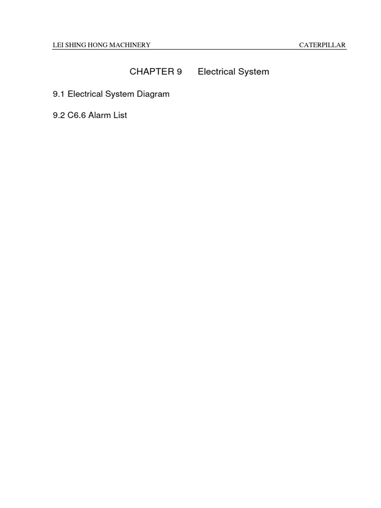 C6.6 CHAPTER 9-Electrical System | PDF | Electrical Connector | Switch