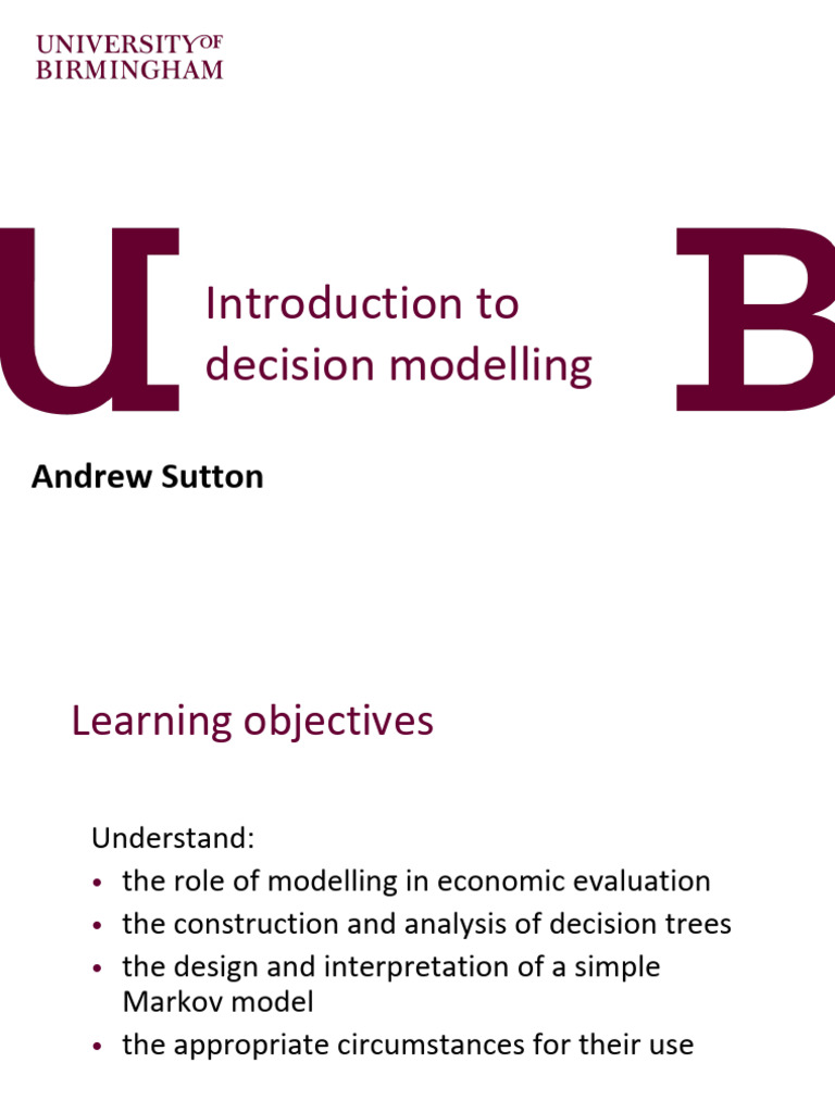 Introduction To Modelling Sutton | PDF | Stroke | Medicine