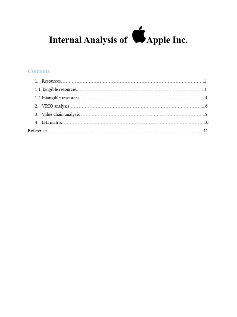 Tran Vu Hanh - Internal Analysis - Apple | PDF | Apple Inc. | Brand