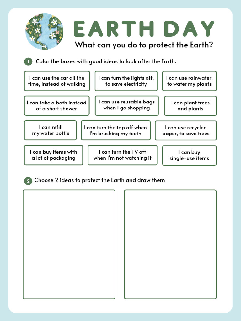 Earth Protection Ideas for Kids | PDF